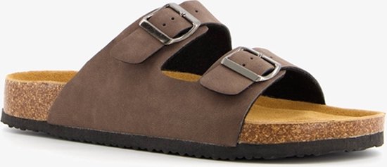 Heren bio slippers bruin - Maat 41 | bol.com