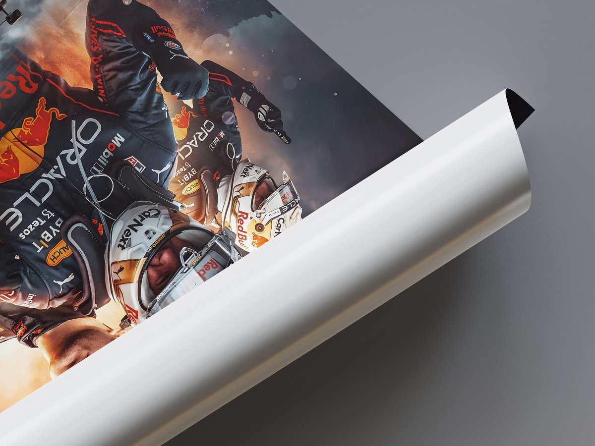 Luxe Max Verstappen Red Bull Poster - Formaat 70x50 cm | bol