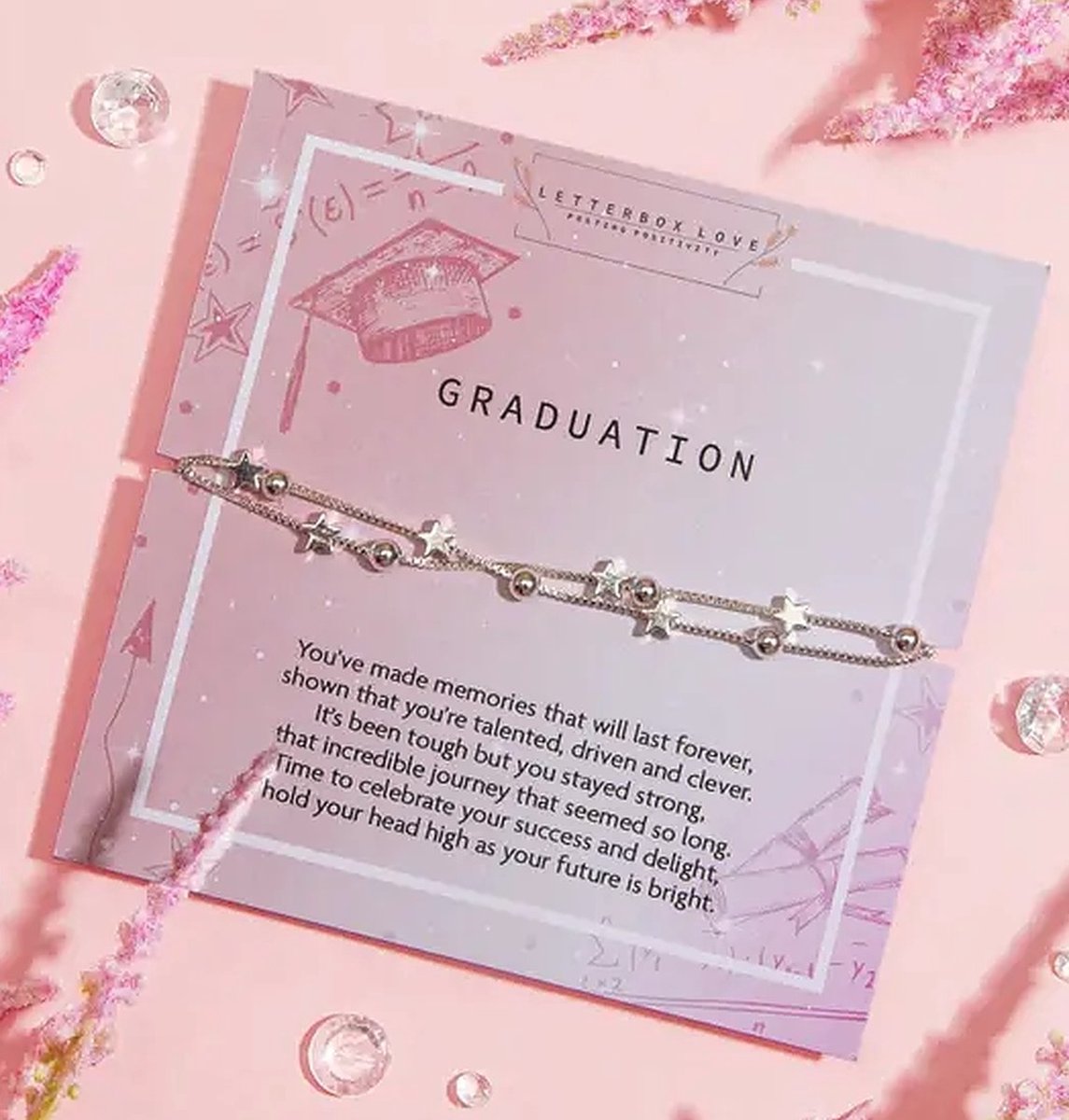 Letterboxlove - Réussi - Graduation - Diplôme - Examen final - Bracelet ...