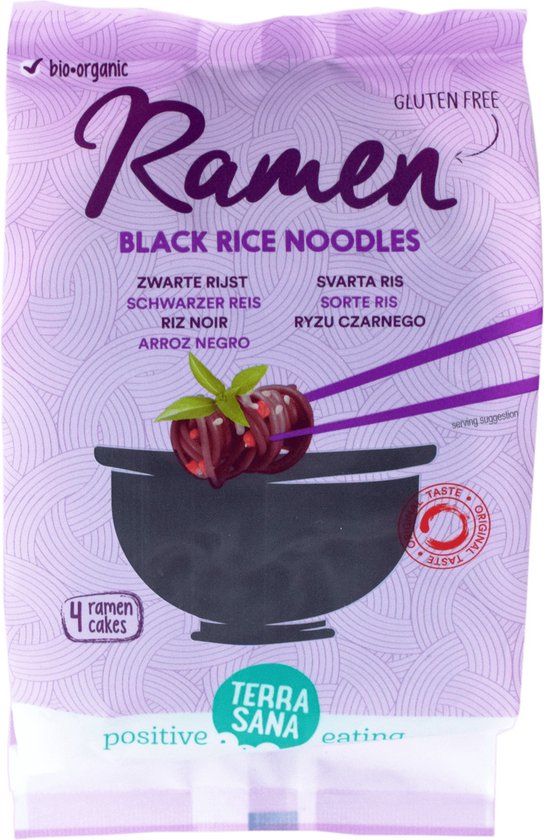 TerraSana Ramen zwarte rijst bio 280 Gram | bol