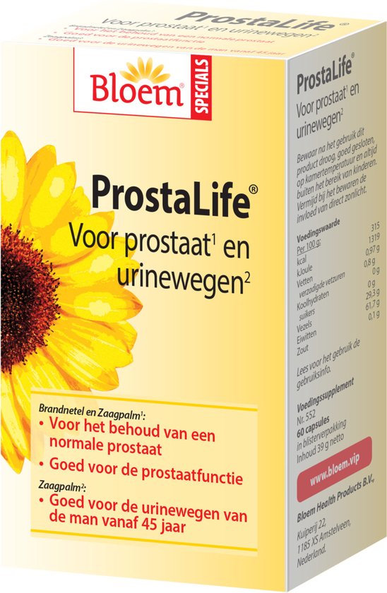 Bloem prostalife - 60 Capsules - Voedingssupplement | bol