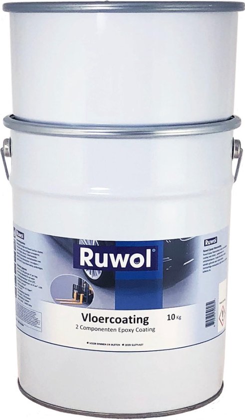 Ruwol 2K Epoxy Vloercoating RAL 7035 10 kg | bol