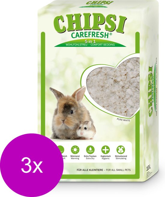 Chipsi Carefresh Ultra - Bodembedekking - 3 x 10 l | bol