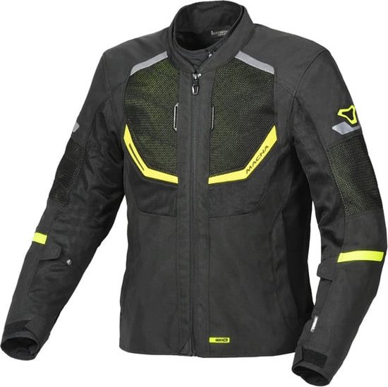 Macna Tondo Black Yellow Jackets Textile Summer L | bol.com
