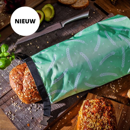 BROODNODIG® - Herbruikbare Broodzak (44x30cm) – 100% RPET – Broodzakken ...