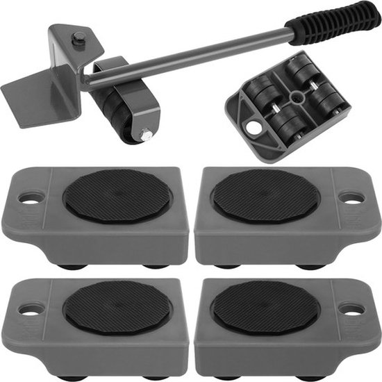 Meubeltransportset 5-delig - Voor zware meubels tot 150 kg - Eenvoudig ...