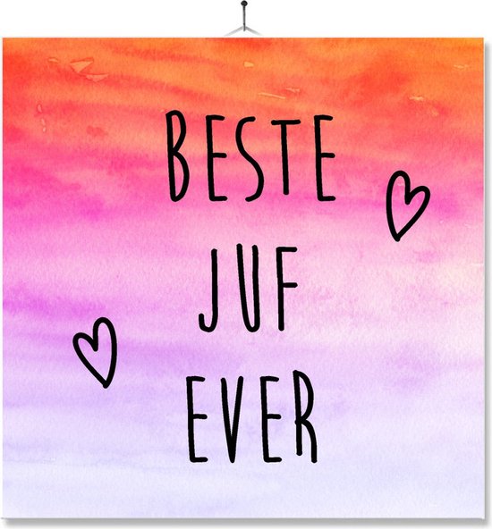 Tegel Met Opdruk | Geschenk | Kado | Beste juf ever | bol