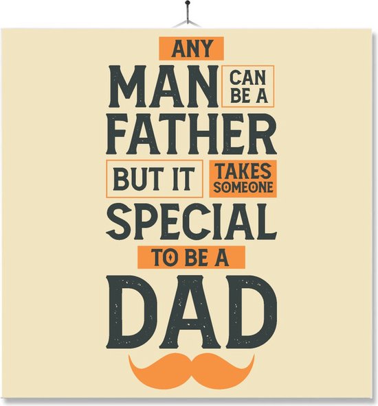 Tegel Met Opdruk | Verjaardag kado | Toilet WC | Any man can be a ...