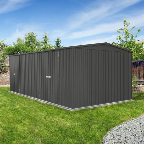 Absco Highlander MB60303HK Metalen Garage - 596x300x230 cm | bol