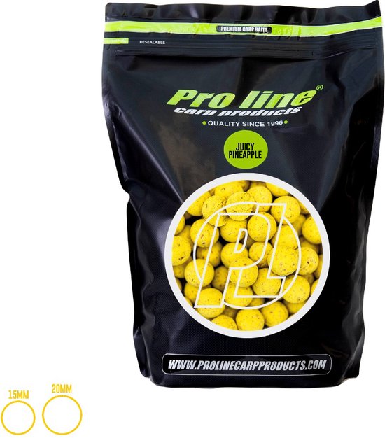 Pro Line Juicy Pineapple - Boilie - 15mm - 2.5kg | bol