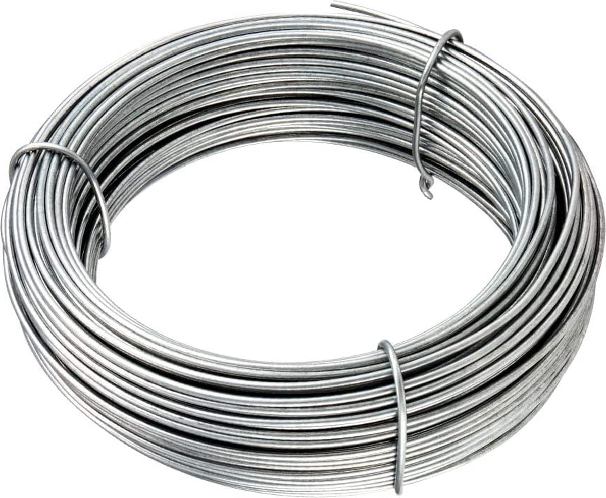 Garden Home 2.2 mm x 50 m draad gegalvaniseerd wilgenhek tuin spandraad ...