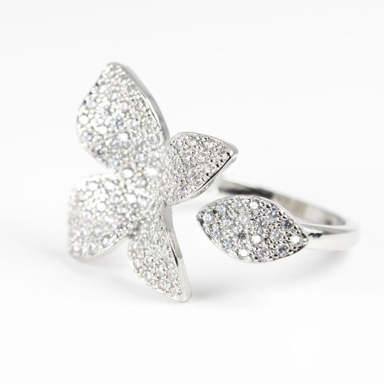 Haymer Sieraden Camille Ring Voor Vrouwen Zilver 16.75 mm / maat 53 ...