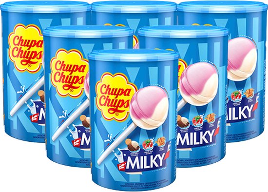 Chupa Chups - Lolly's Milky - 6x 100 stuks | bol.com