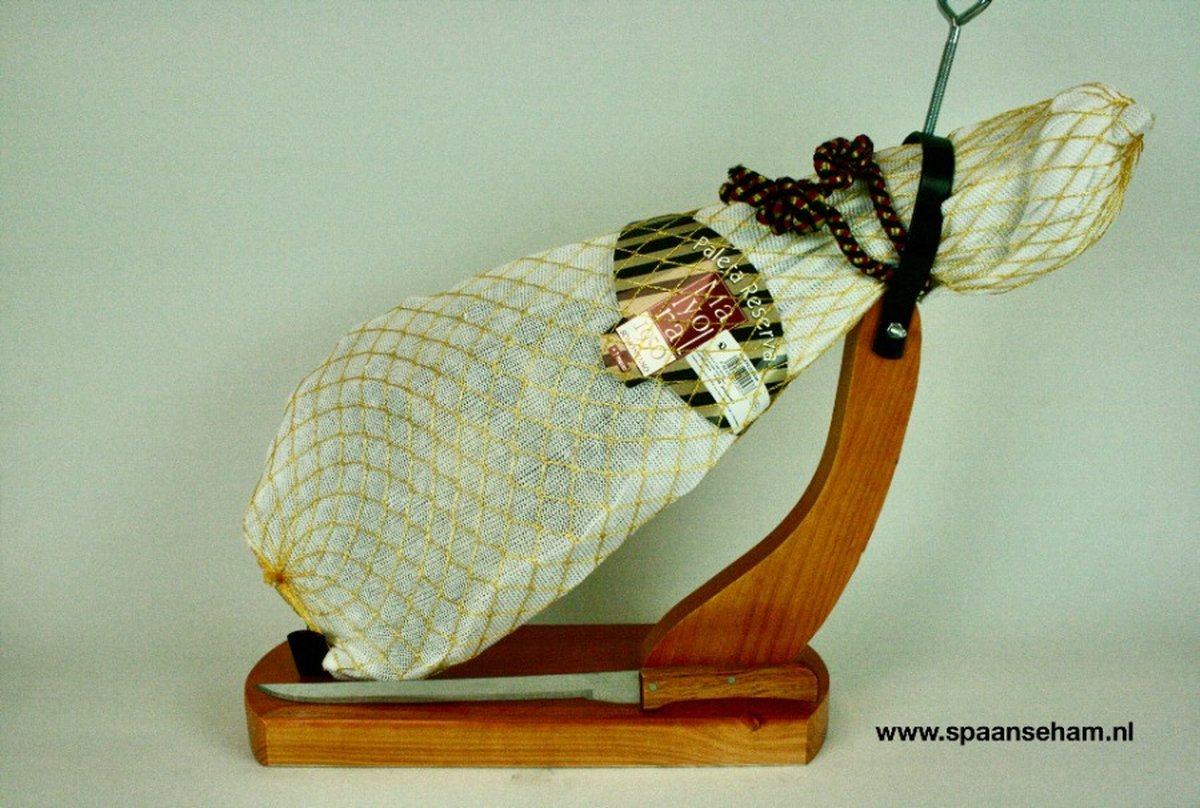 Spaanse ham, Spaanse hesp, hele Paleta Curada Reserva Serrano ham + hamsnijmes | bol