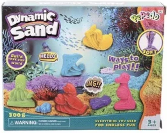 Magic Sand Set - Dynamic Sand - Magisch Zand - 300 gram inclusief ...