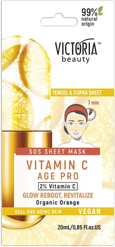 Victoria Beauty - Vitamin C sheet mask 20 ml | bol