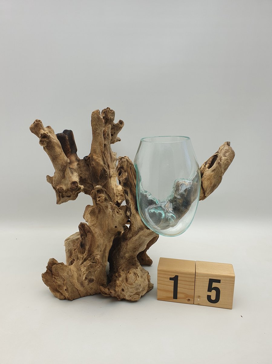 Boomstronk met glas | bol.