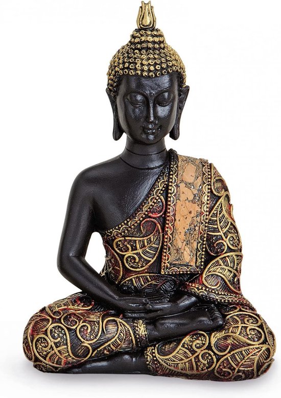 Decoratief beeld Boeddhabeeld Amithaba trillend 15 cm hoog, polysteen ...