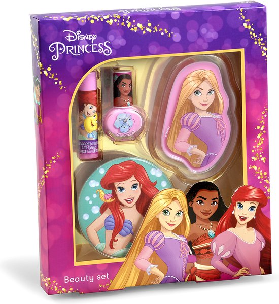 Disney Princess - Beauty Set - Lipbalm + Nagellak + Lipgloss + Spiegel ...