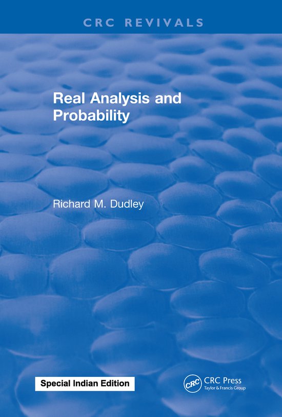 Real Analysis and Probability | 9781315897097 | R M Dudley | Boeken | bol