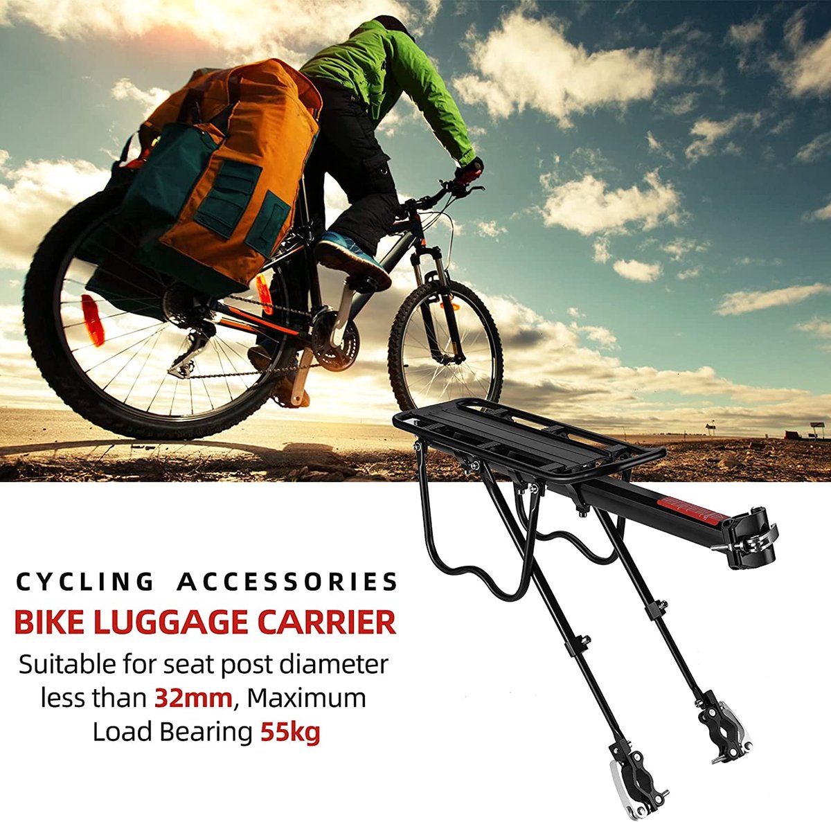 ROCKBROS Bagagedragers - Fiets Bagagedrager - Mountainbike Bagagerek ...