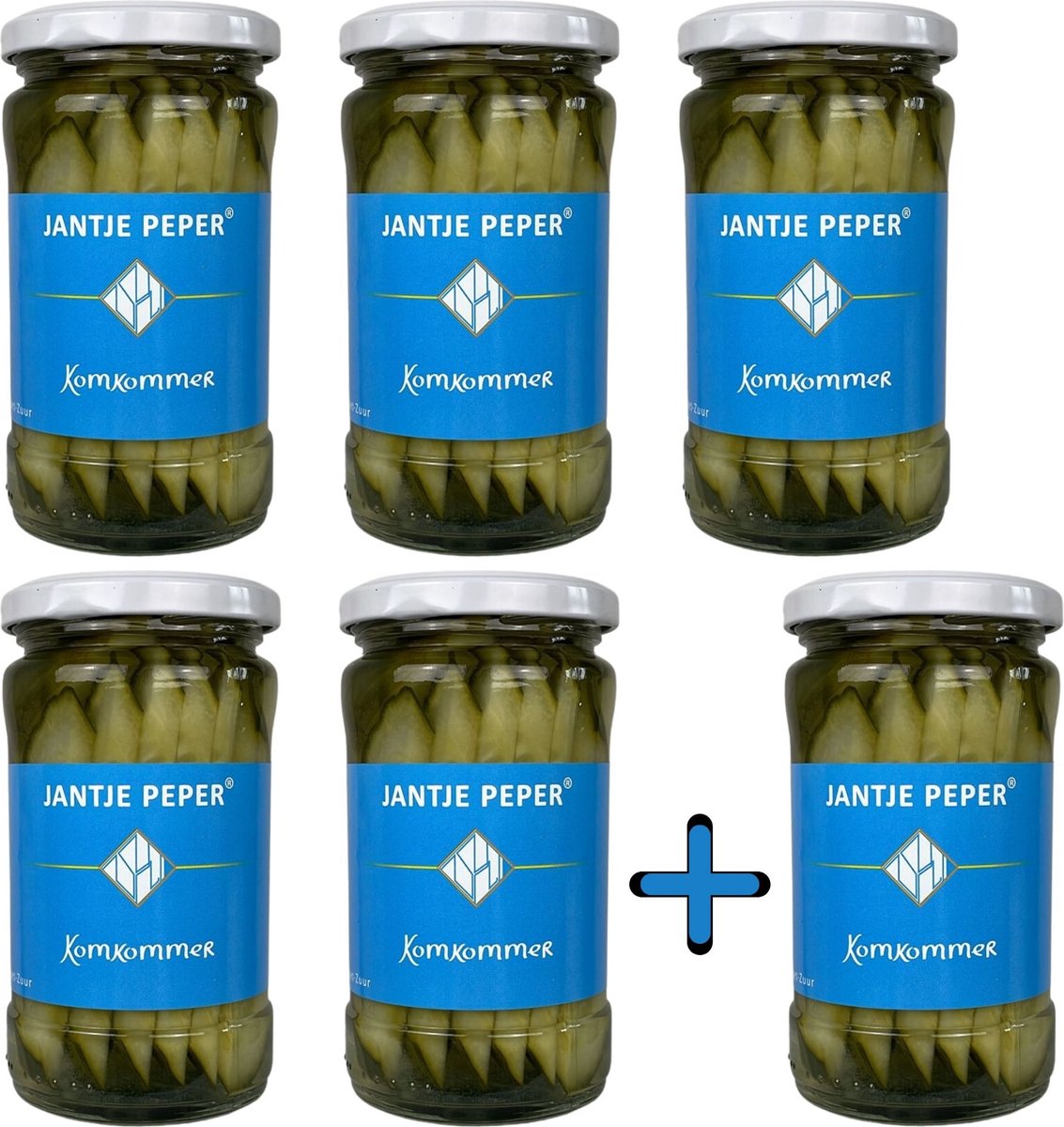 Jantje Peper - Komkommer - Zoet Zuur - 3x 300g - - Verse Peper, Chutney ...
