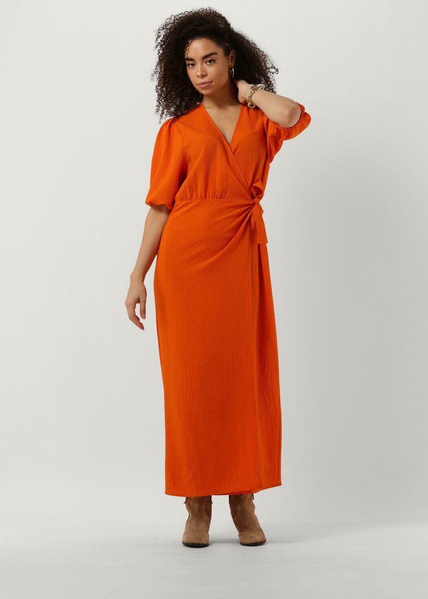Another Label Camille Bubble Dress Jurken Dames - Rok - Jurk - Oranje ...
