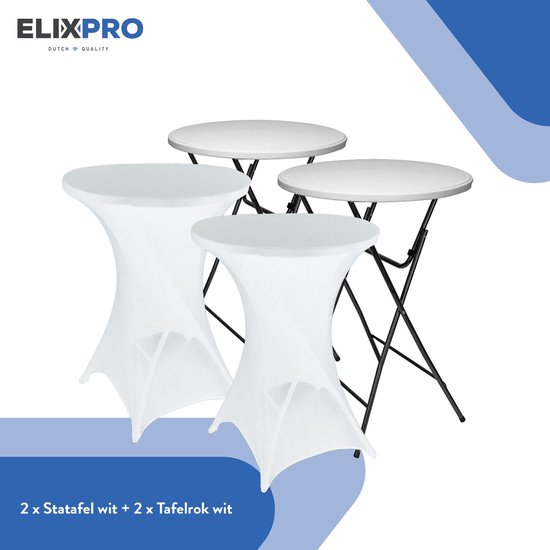 ElixPro - Stevig robuuste statafel 2x - Statafel set - party tafel ...