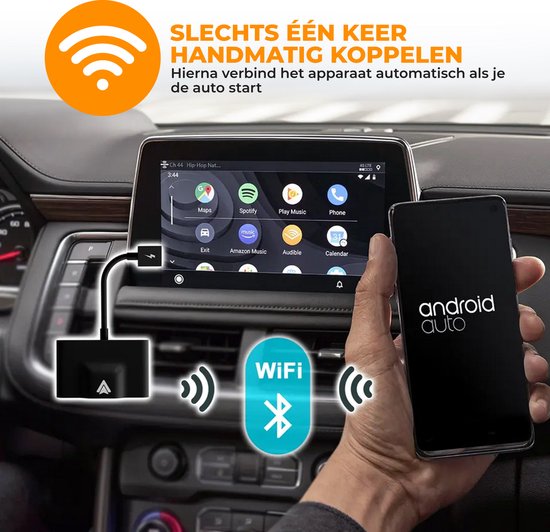Quality4Less™ - Android Auto Dongle Pro - Draadloos verbinden met ... Quality4Less™ - Android Auto Dongle Pro - Draadloos verbinden met ...