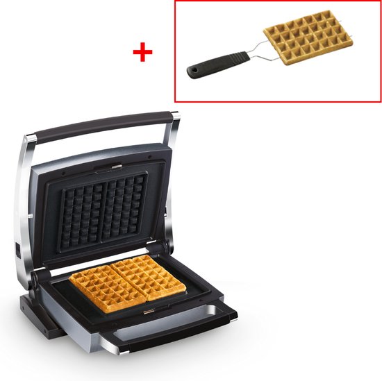 Fritel CW 2438 - Combi wafelijzer - 4x7 Belgische wafels + GRATIS ...
