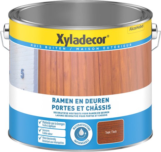 Xyladecor Ramen & Deuren WB - Teak - 2.5L | bol.com