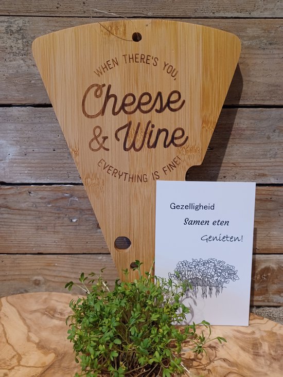 Borrelplank-cheese&wine-kaasplank-serveerplank-Borrelen-bamboe-vaderdag ...