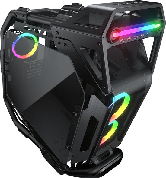 COUGAR Gaming CRATUS open frame gehard glas RGB pc behuizing voor ...