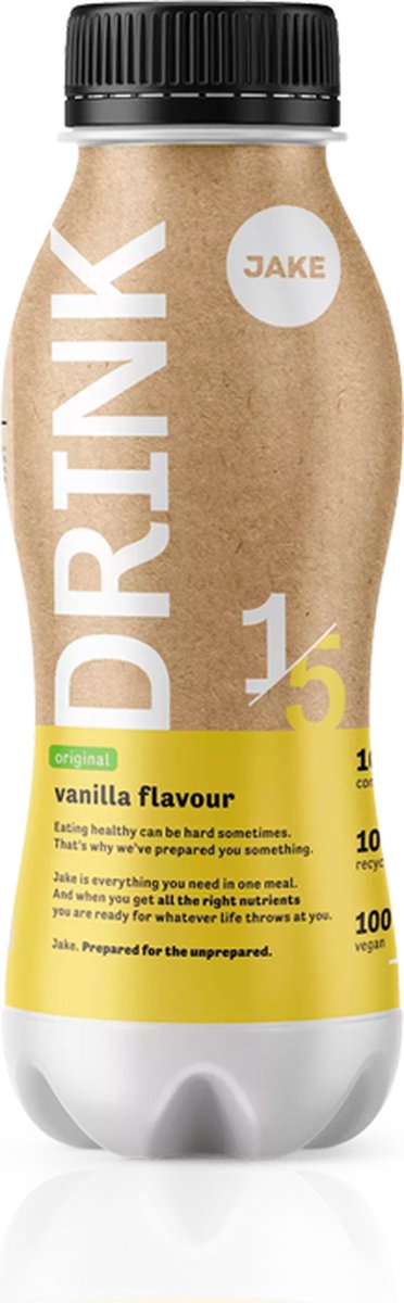 Jake | Drink | Vanilla Flavour | 1 x 310 ml | Snel afvallen zonder ...