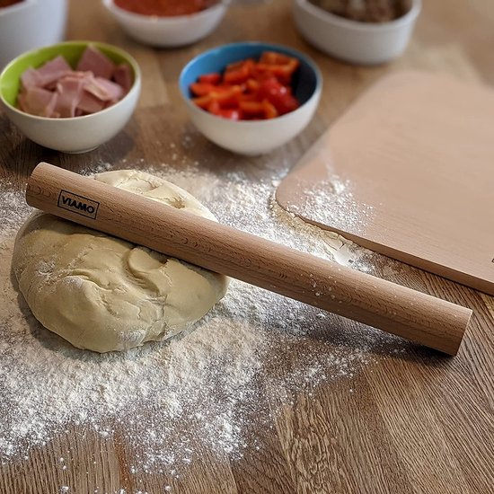 Deegroller hout – houten deegroller - rolhout | bol