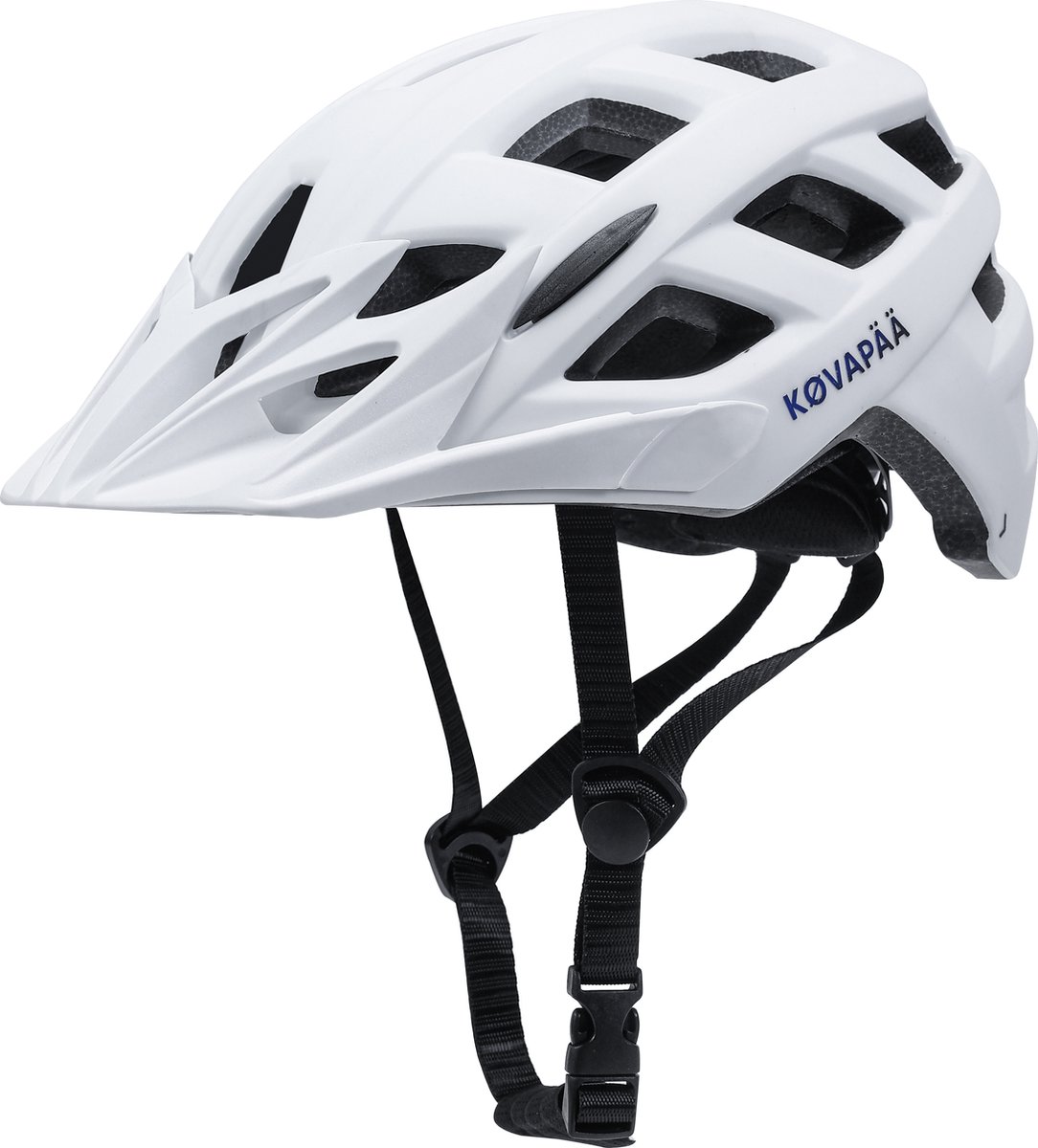 Køvapää® Tolva Fietshelm - Wit - Maat 56-62 cm - M/L - Afneembaar ...
