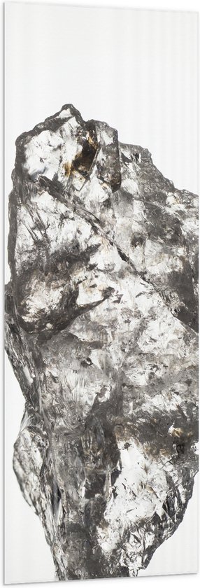 Vlag - Groot Wit Doorzichtig Kristal tegen Witte Ondergrond - 50x150 cm ...