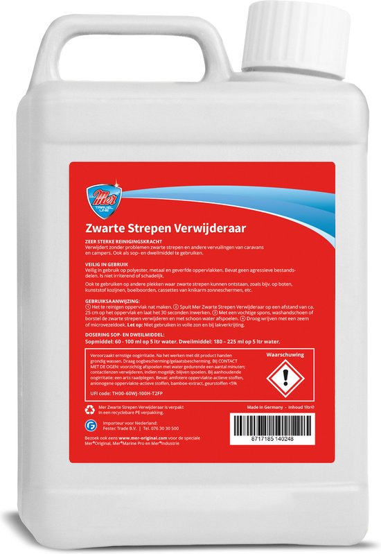 Mer Zwarte Strepen Verwijderaar 1Ltr | bol