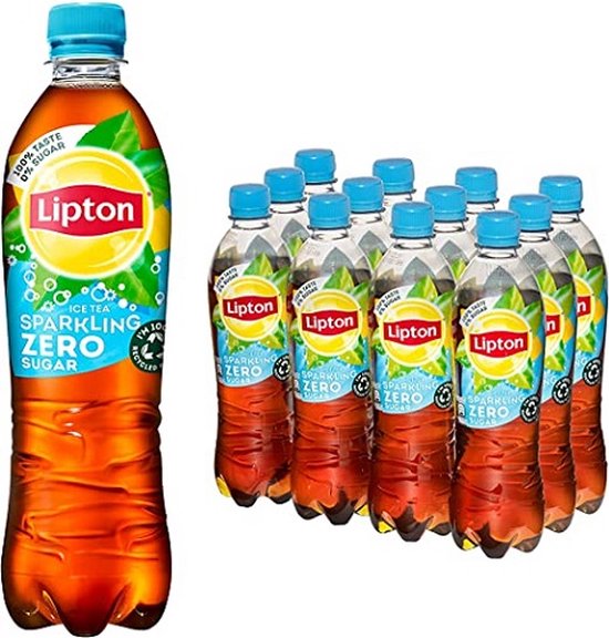 Lipton Ice tea sparkling zero 1,5 ltr per petfles, krimp 6 flessen | bol