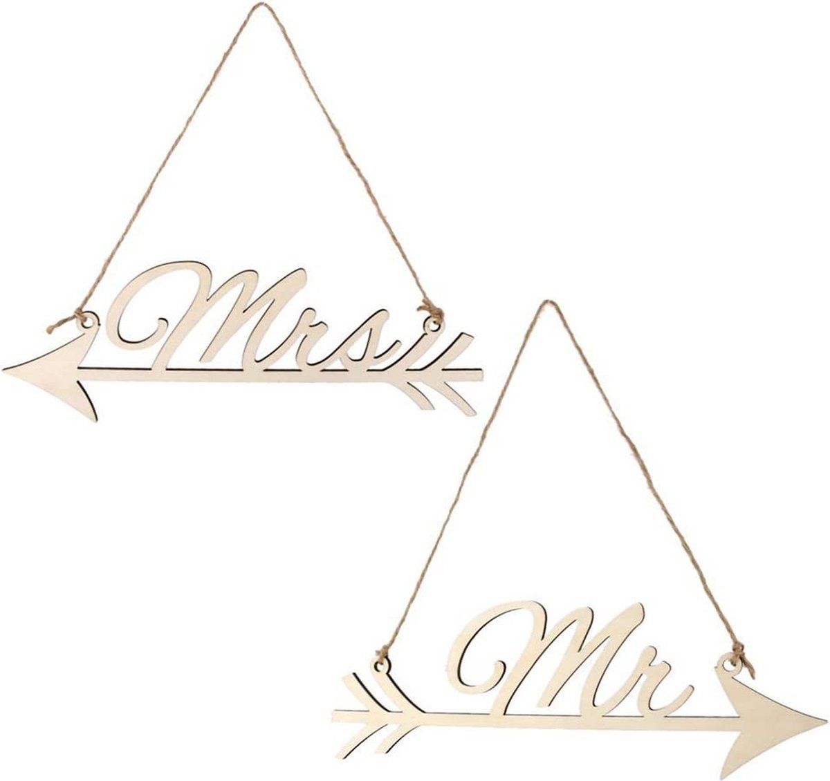 MR en Mrs pijl bord bruiloft decoratie | bol
