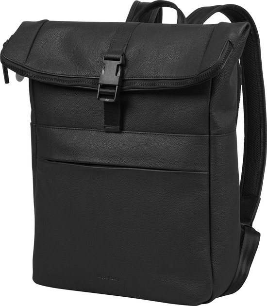 Bloomsbury Leren Rolltop 14 inch Laptop Rugtas - Unisex Rugzak - Dames ...