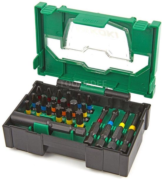 Hikoki 23 Delige Slagvaste Bitset in mini systainer 40030021 | bol.com