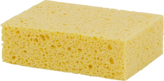 Schoonmaak spons - 11 x 8 cm - viscose - schoonmaak artikelen ...