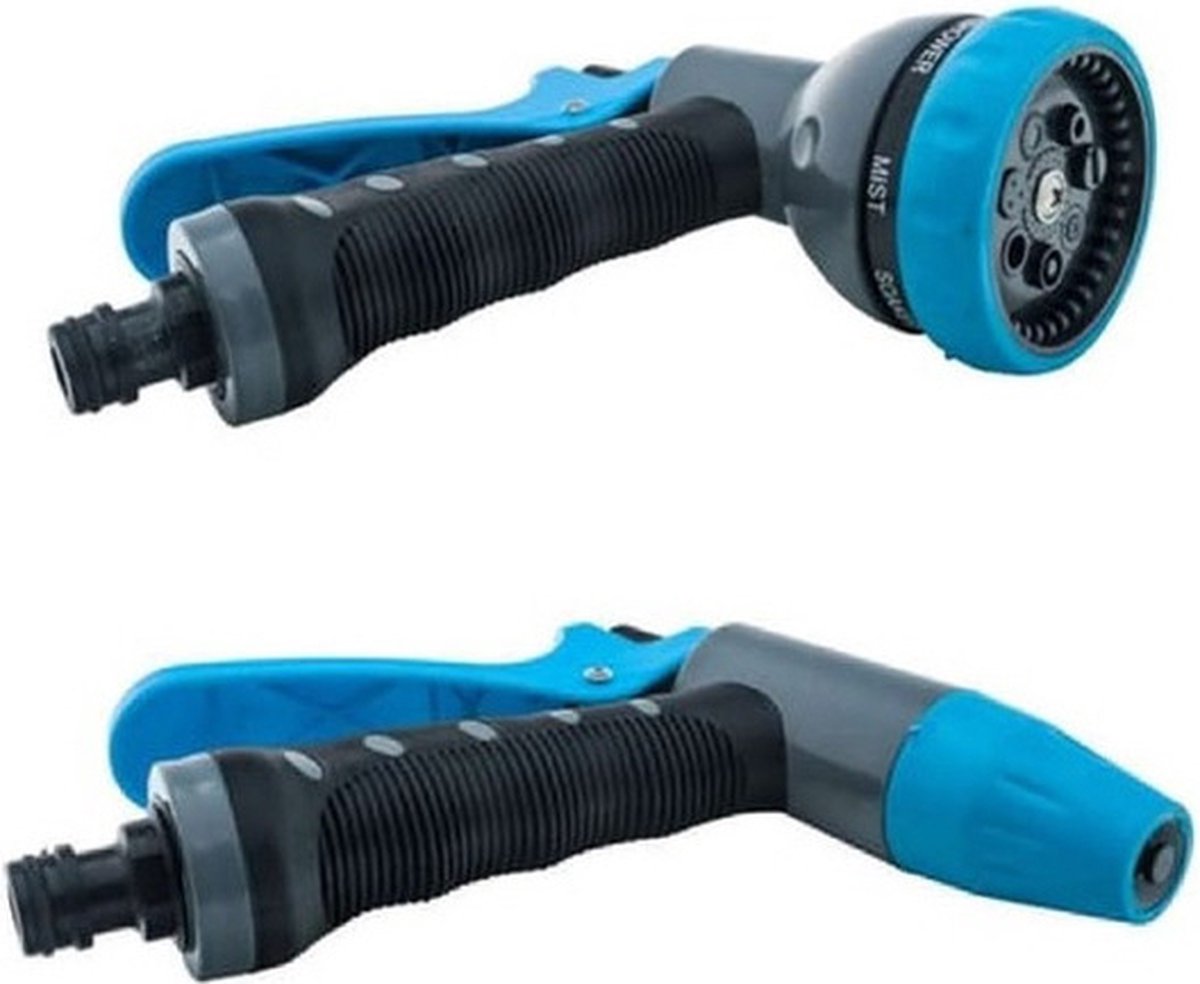 2x Tuinslang sproeipistool/spuitpistool/sproeikop - Tuinier/tuinslang ...