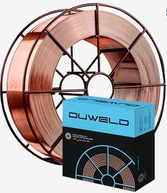 Duweld 1.0 mm lasdraad met koperen coating 5 kg op rol - SG2 - MIG/MAG ...