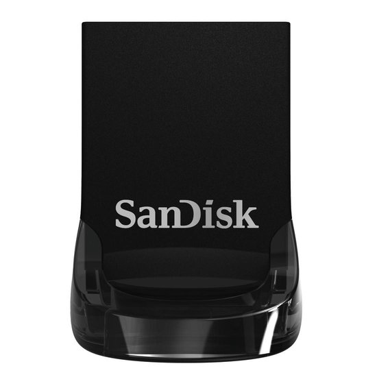 SanDisk Ultra Fit USB-stick - 128GB - USB 3.1 - Compacte mini - Zwart | bol