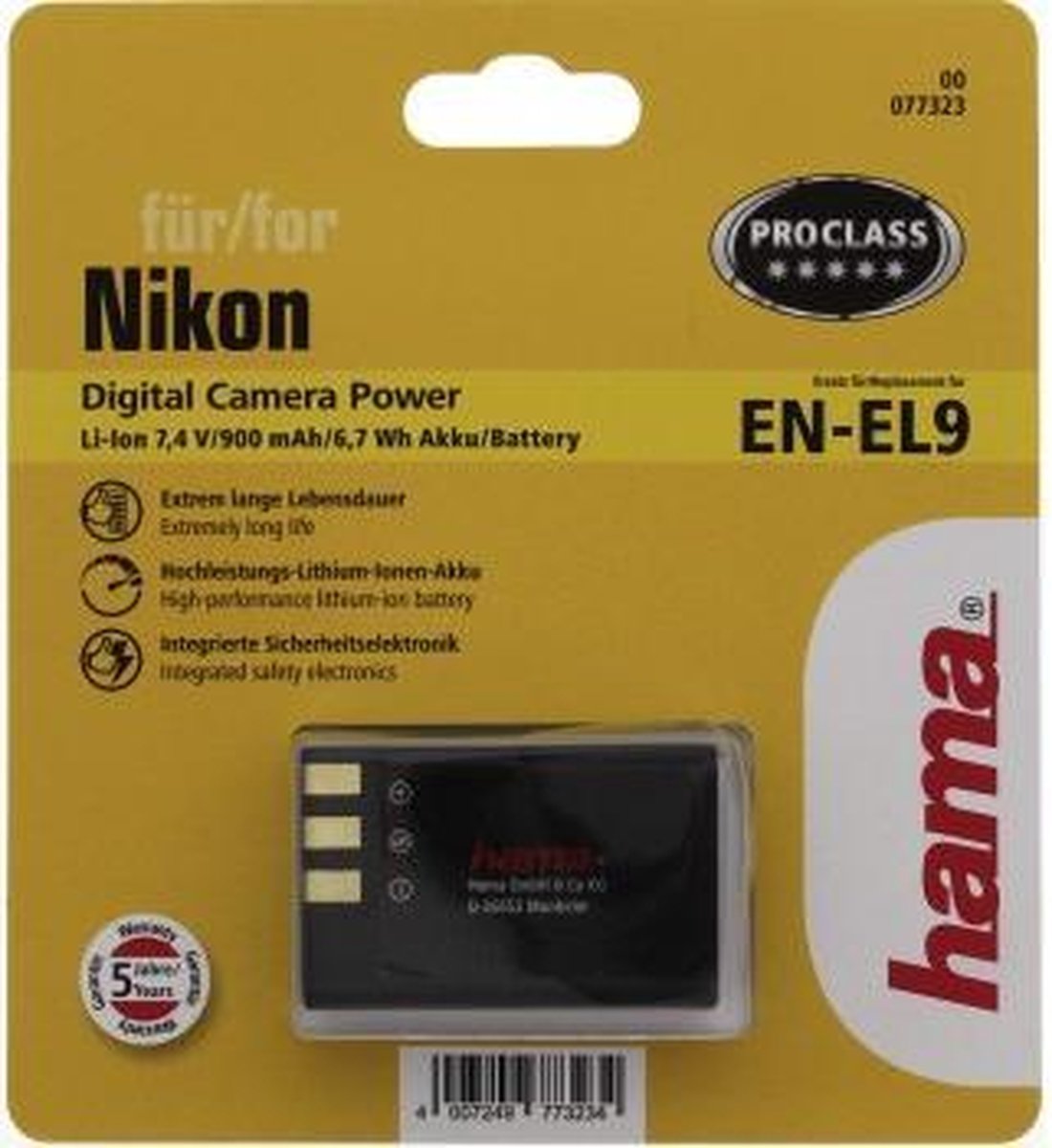 Hama accu voor digitale camera (Nikon EN-EL9) | bol.com
