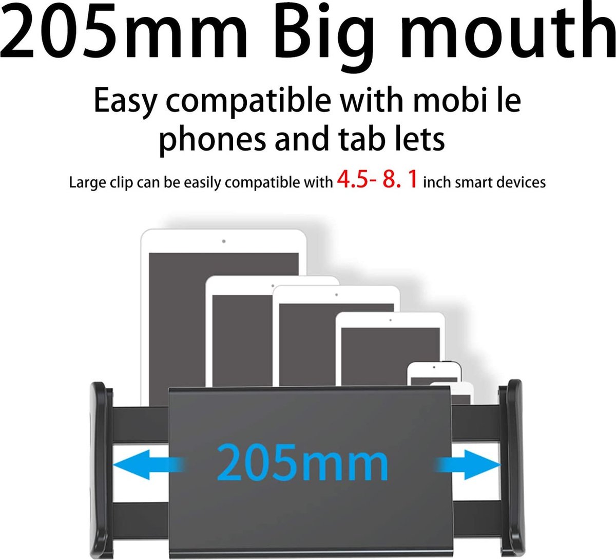 Techvavo® Tablet Houder Auto - Telefoonhouder Auto - Tablethouder Auto ...