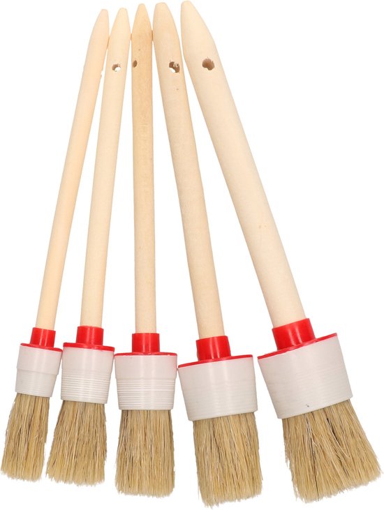 5-delige kwasten set voor water/acrylverf - Knutsel/hobbymateriaal ...