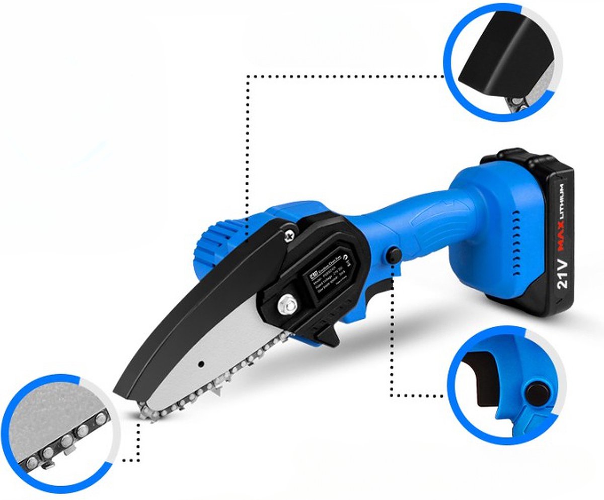 Actives - Mini Kettingzaag - Kettingzaag Accu - Mini Kettingzaag Met ...